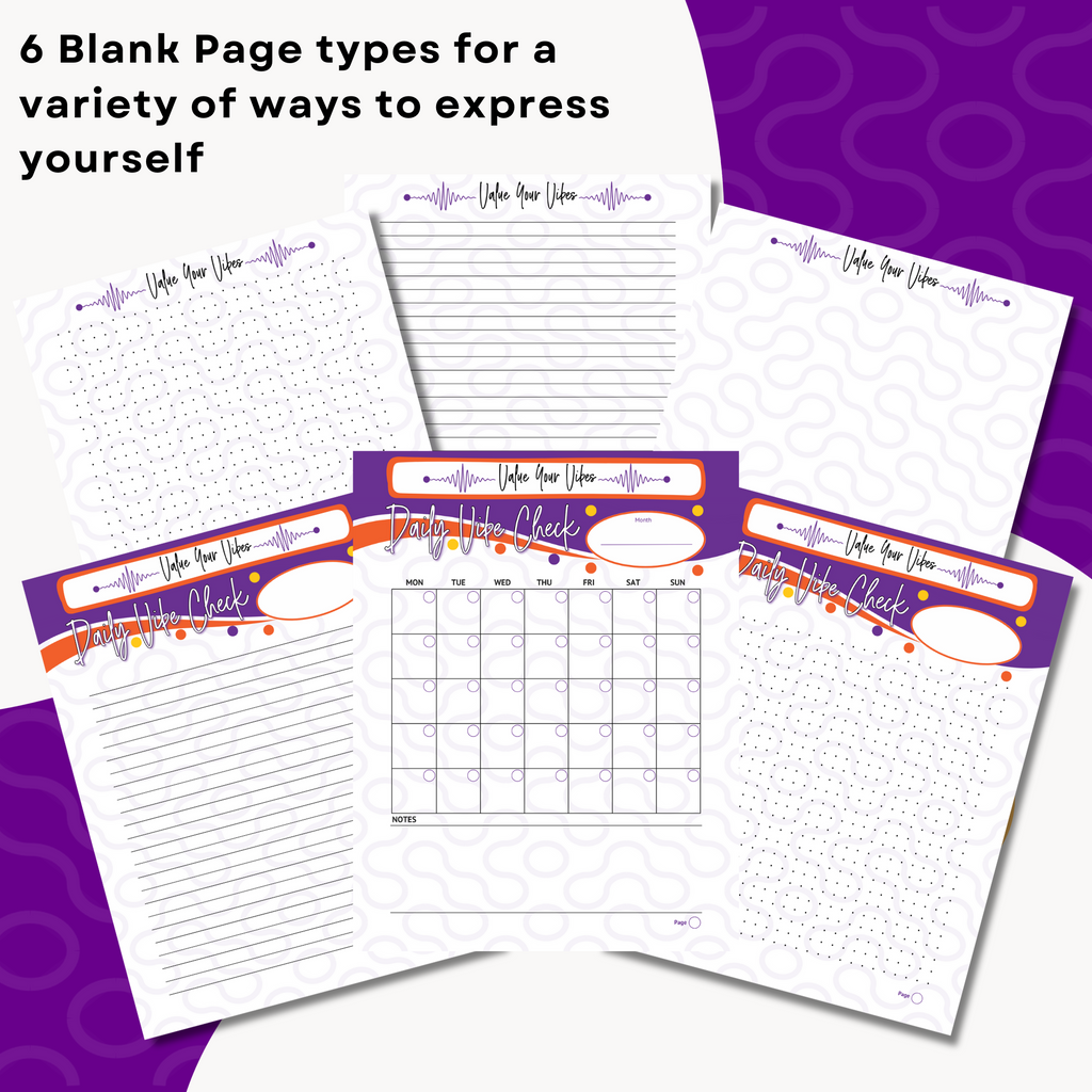 Value Your Vibes Daily Vibe Check Downloadable/Printable Journal ...