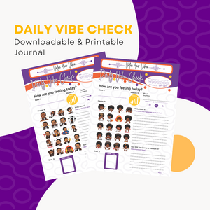 Value Your Vibes - Black Feelings Chart & Emotional Intelligence Tools