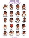 Daily Vibe Check – Printable Feelings Chart for Black Kids (Digital ...