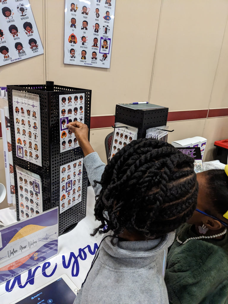 Daily Vibe Check Magnet - Black Feelings, Emotions & Mood Chart - 8.5 ...